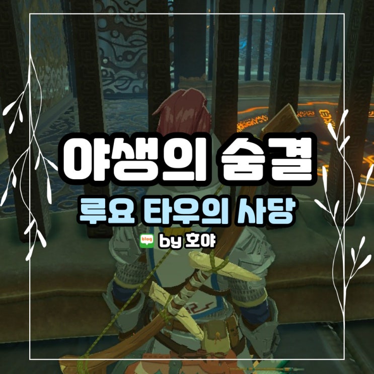젤다 야숨 루요 타우의 사당 공략 문을 지나는 자 네이버 블로그