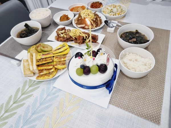 남편이 준비한 아내 생일상 차리기 : 네이버 블로그