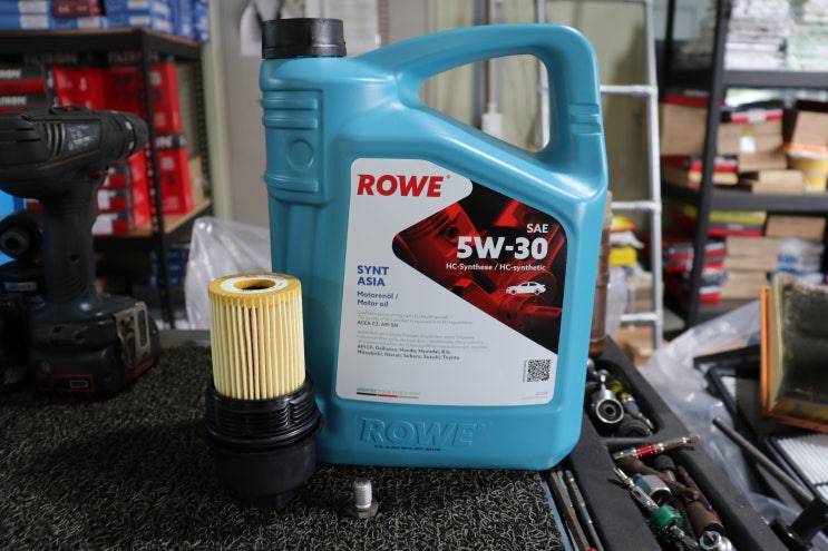 [온게러지] MINI 미니 컨트리맨 로베 ROWE SYNT ASIA 5W30 합성 엔진오일 교환! 로베 DOT4 브레이크액 교환! 이천 여주 용인 광주 미니쿠퍼 합성유 ...
