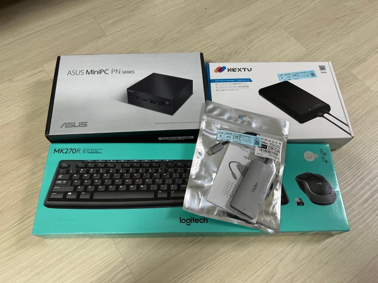 사무용 PC 구매 Asus Mini PC PN 51 - S1 R7 5700U 외 다수 개봉기 : 네이버 블로그