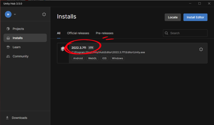 유니티 에디터 설치 실패 오류 Editor Application Validation Failed 에러 간단 해결법 : 네이버 블로그