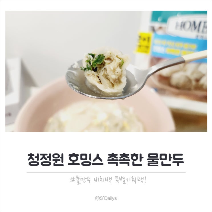 청정원 호밍스 촉촉한 물만두 비치볼 특별기획팩 추천 네이버 블로그