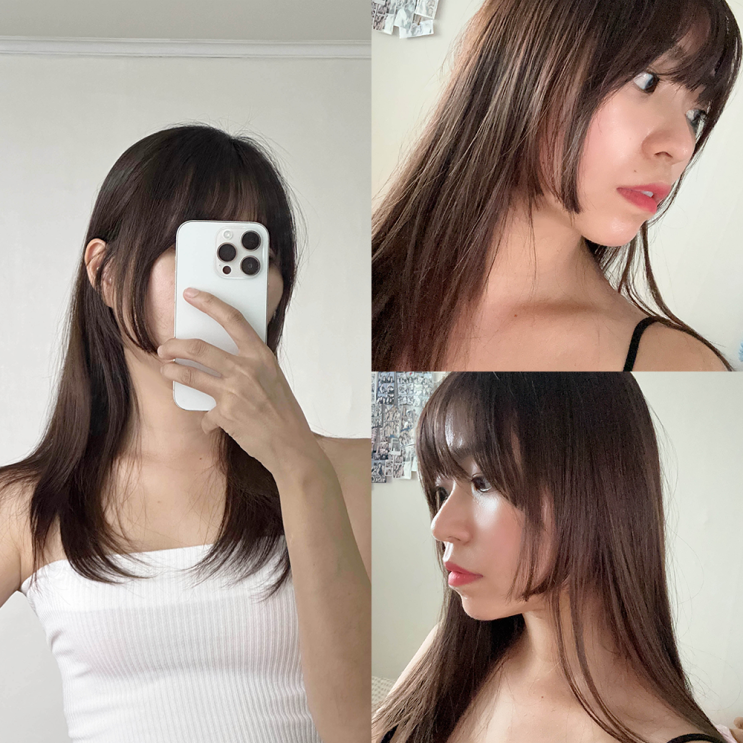긴머리 히메컷 레이어드컷 신용산미용실 무드에 고희 디자이너 네이버 블로그