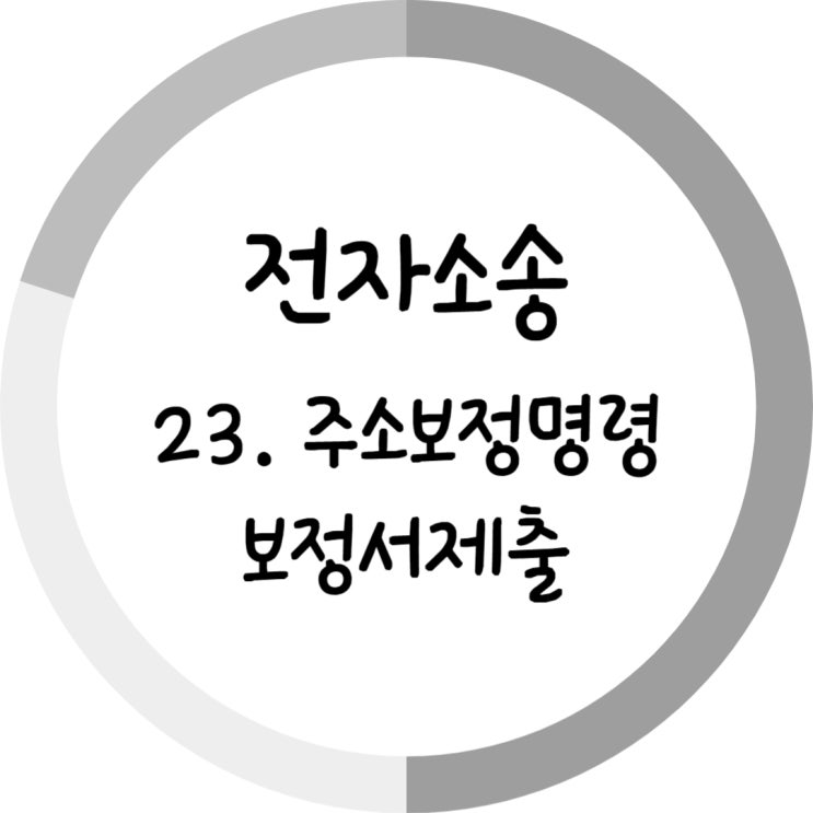 나홀로 전자소송 하는법 23 주소보정명령 주소보정서 제출방법 네이버 블로그
