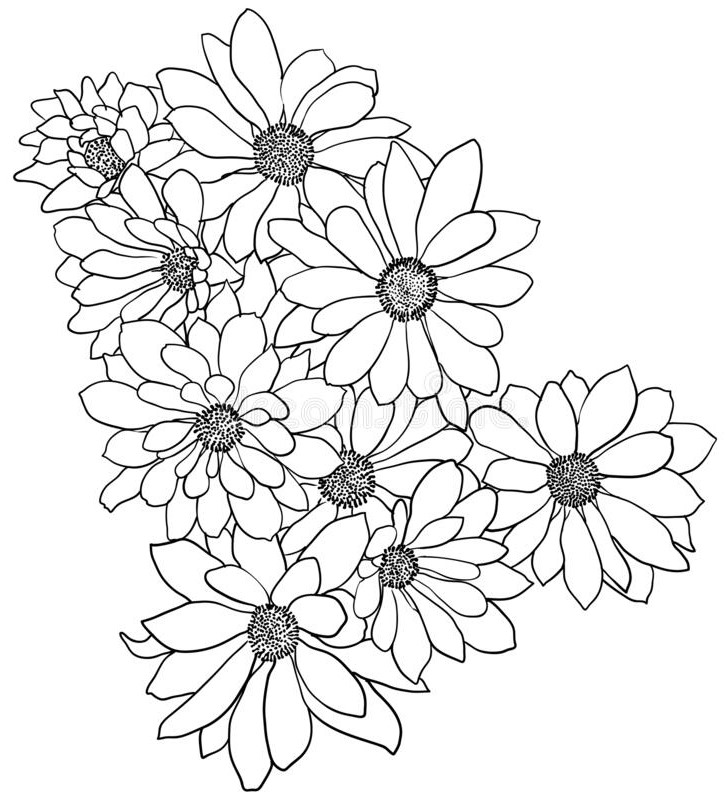 인지프로그램 색칠하기 꽃그림 도안 사회복지프로그램 컬러링 10장 - 230814 : 네이버 블로그