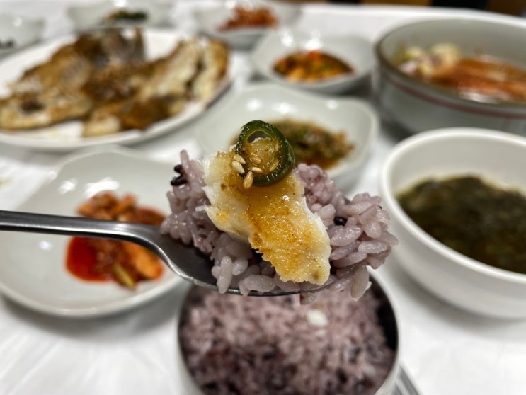 통영 중앙 전통시장 맛집 30년전통시골밥상 생선구이 문어물회 후기 네이버 블로그