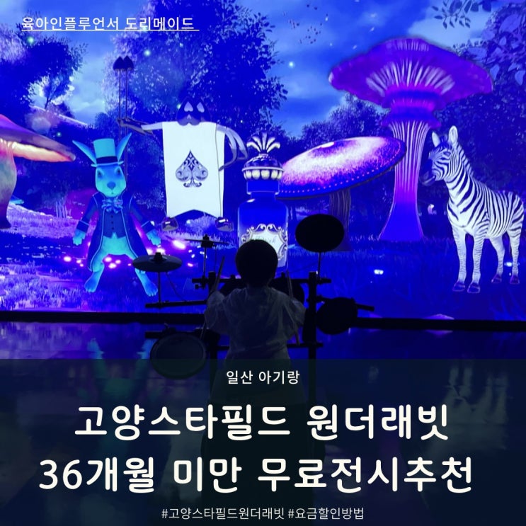 고양스타필드 원더래빗 일산 아기랑 36개월 미만 무료전시 요금할인 네이버 블로그