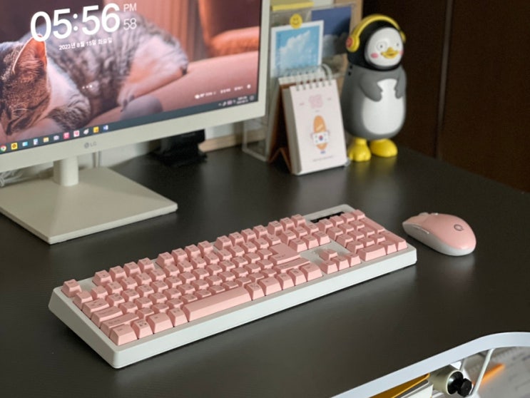 예쁘고 조용한 무선 키보드 마우스 세트 큐센 MK450 : 네이버 블로그