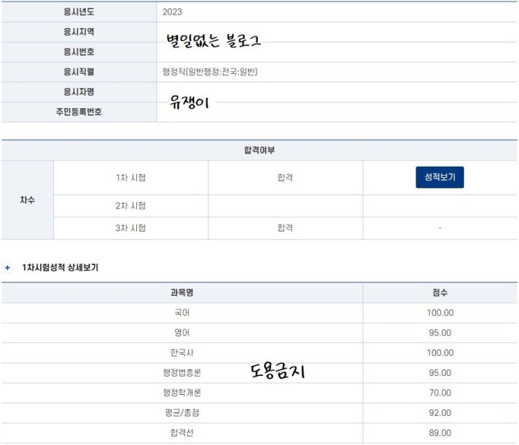 23년 국가직 9급 일반행정 합격 수기 국어 영어 한국사 커리큘럼 And 공부법 네이버 블로그