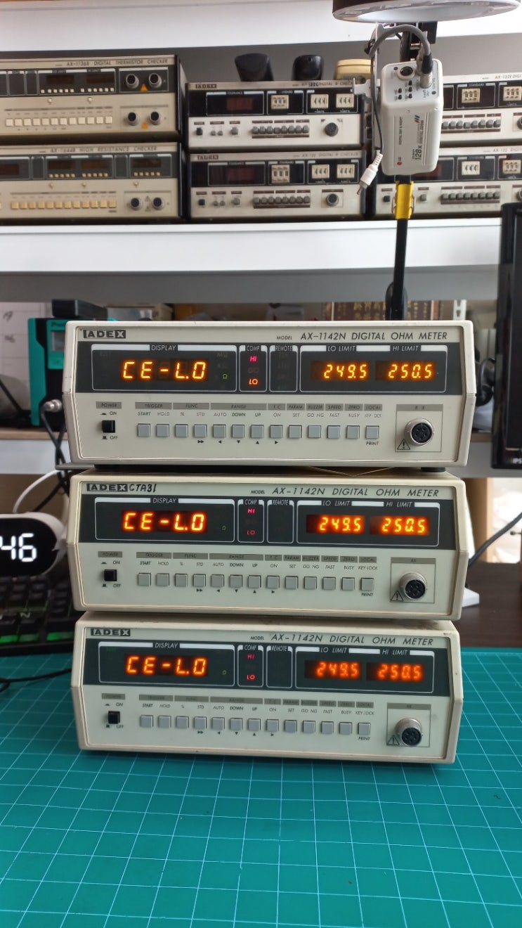 ADEX社 저항계측기 AX-1142N 고정밀 디지털 옴 미터( High precision digital ohm meter) 수리 ...