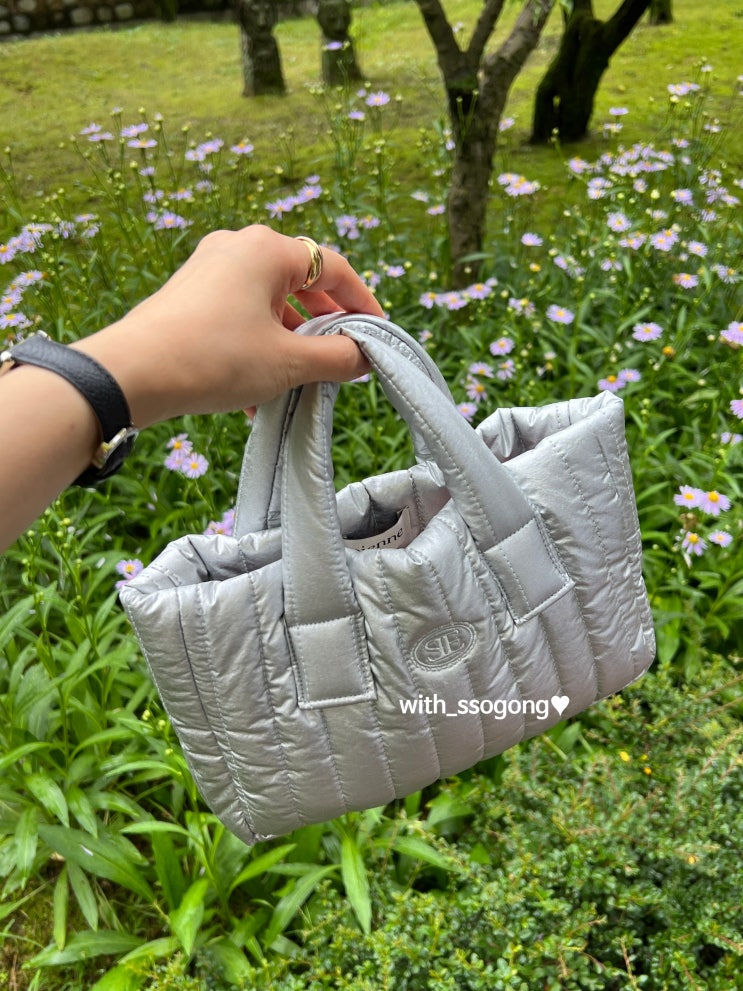 후기 : 시엔느 미니 패딩백 실버, SIENNE Mini Padding Bag (Silver) : 네이버 블로그