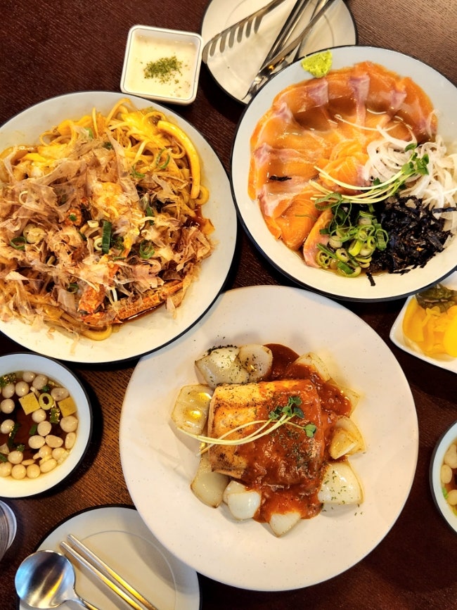 전주맛집 전주 혁신도시 연어요리 신상맛집 다정회가연어스테이크 연어소바 해물야끼우동 네이버 블로그