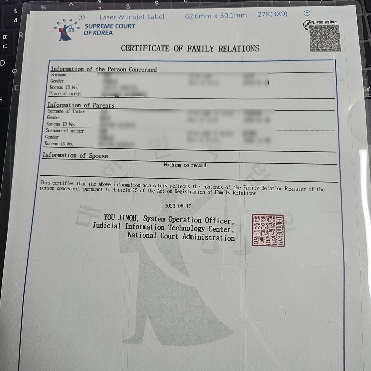 베트남 다낭 아이와 여행 준비물 영문 가족관계증명서 온라인 발급 와이파이 도시락 택배 식당 마사지 예약 네이버 블로그