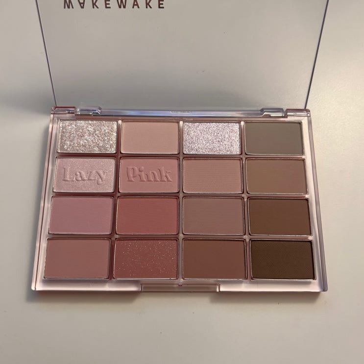 [뷰티ㅣ제품 추천] 여름뮤트에게 추천! 16구 섀도우 팔레트 (웨이크메이크 레이지 핑크 블러링) : 네이버 블로그
