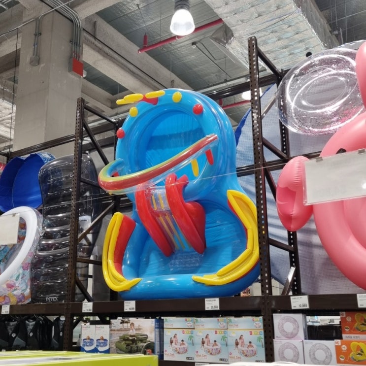 INTEX 인텍스 레인보우링 플레이센터 57453 풀장 : 네이버 블로그