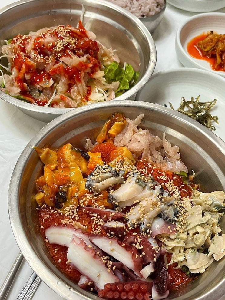 강원도 양양 낙산해수욕장 낙산해변 낙산사 정인회식당 가성비 회덮밥 모듬물회 매운탕 현지인 맛집추천 내돈내산 주차정보 네이버 블로그