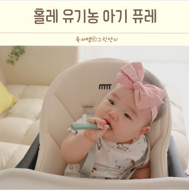 홀레 퓨레 5개월 이유식 6개월 아기 간식 사과 배퓨레 언제부터 네이버 블로그