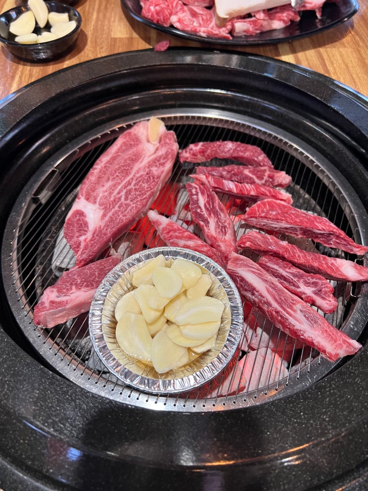 대전 중리동 한우 고깃집 평화정육식당 등심 갈비살 청국장 주문 네이버 블로그
