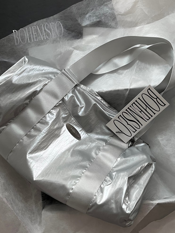 보헤미안서울 BOHEMSEO 글리터 보스턴 백, 실버 GLITTER BOSTON BAG, SILVER : 네이버 블로그