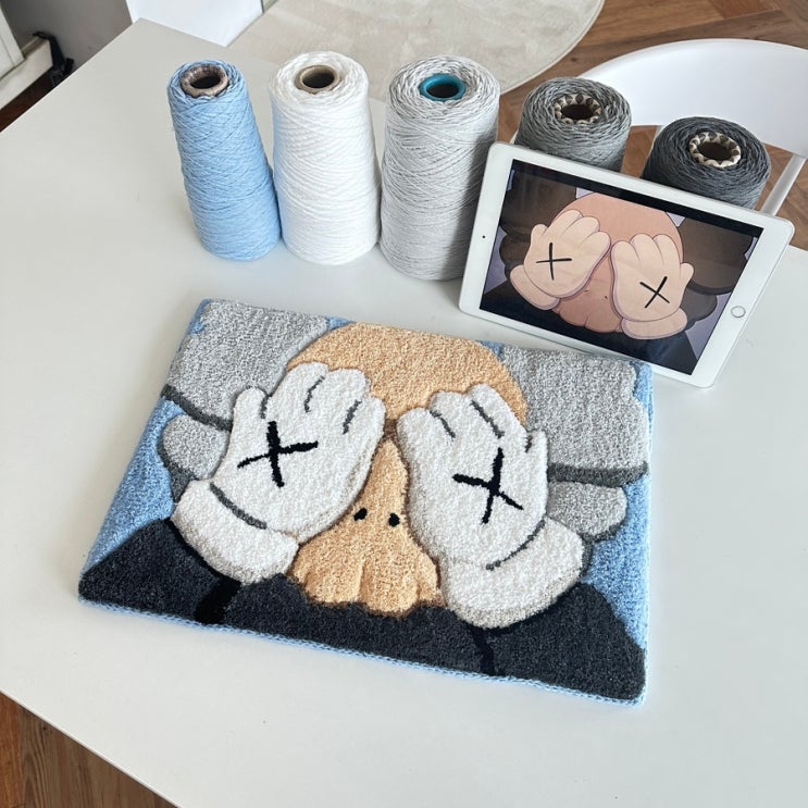 안산터프팅 직장인 취미 카우스 Kaws 터프팅 러그취미공방 안산공방 산본터프팅 시흥터프팅 배곧터프팅 안양터프팅 화성터프팅직장인 스트레스 해소직장인 동아리