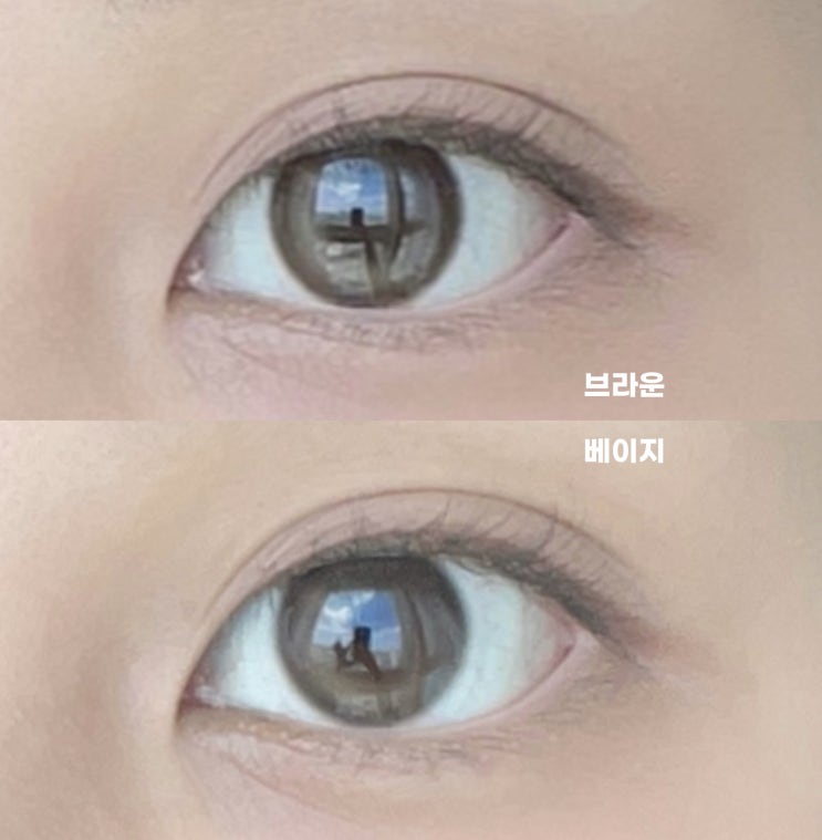 하파크리스틴 원앤온리 베이지 브라운 비교 데일리렌즈추천 네이버 블로그