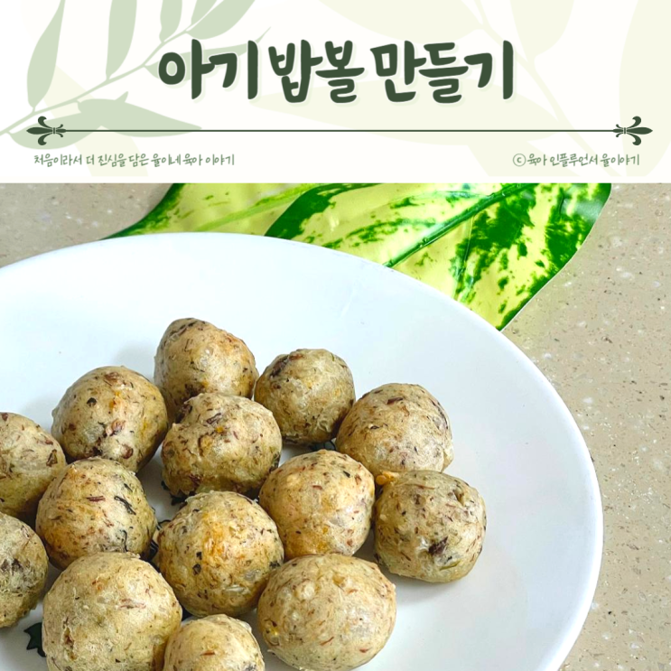 아기 밥볼 만들기 10개월 11개월 12개월 완료기 이유식 거부 유아식 식단 추천 네이버 블로그