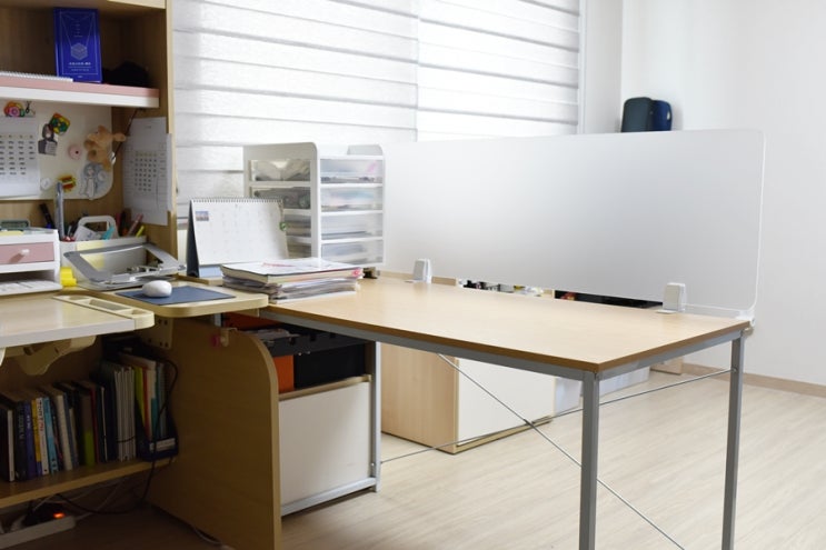 공부방 시선차단 공간분리 책상파티션 설치 핏쳐 사무실파티션 FAPP15 : 네이버 블로그