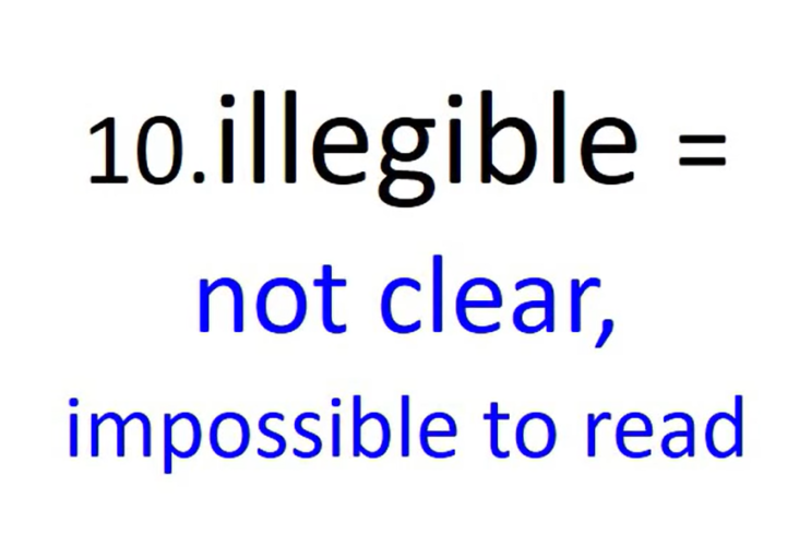 [짤막한 영어 단어 공부] illegible vs. eligible : 네이버 블로그