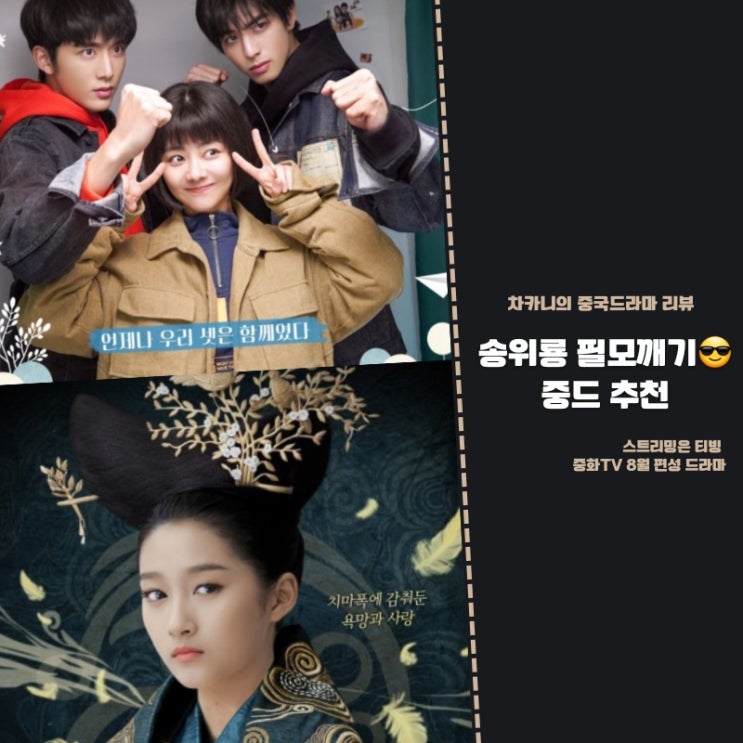 중드 이가인지명 봉수황 현대극 사극 장르불문 얼굴 천재 송위룡님 필모깨기😀 티빙 정주행 추천 중국드라마 네이버 블로그
