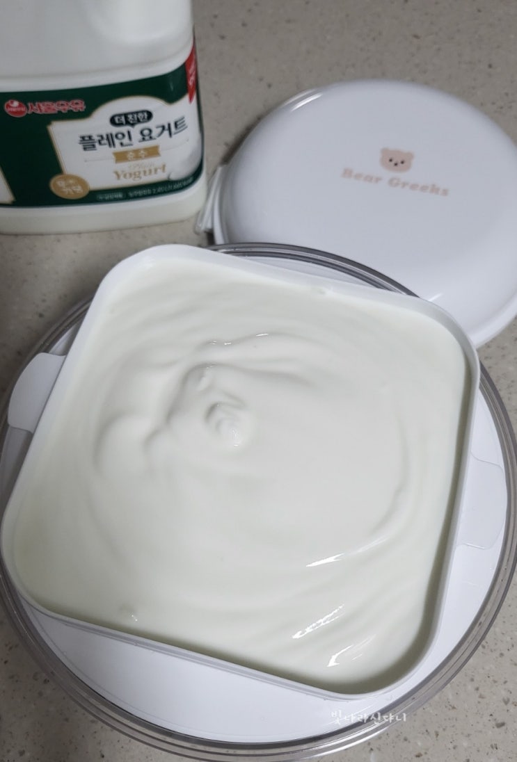 내돈내산 후회없는 유청분리기 그릭요거트메이커 베어그릭스 : 네이버 블로그