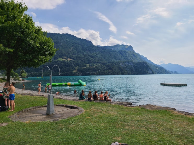 스위스 브리엔츠 호수 수영장 Strandbad Brienz, 환상적인 뷰의 스위스 호수 수영 : 네이버 블로그