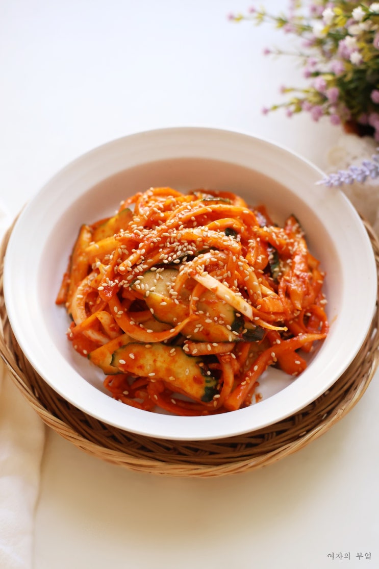 도라지 오이무침 만드는 법 레시피 도라지초무침 오이 도라지무침 도라지 쓴맛제거 요리 네이버 블로그