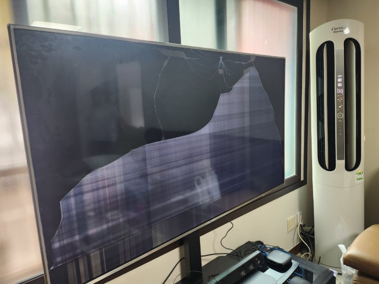 티비 화면 깨짐 Tv 패널 수리 65인치 액정 출장 수리 네이버 블로그