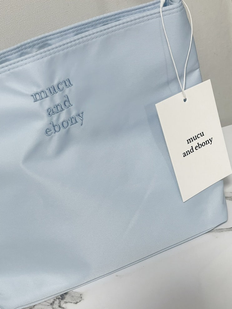[mucu and ebony] 무쿠앤에보니 nearest bag_light blue 후기 : 네이버 블로그