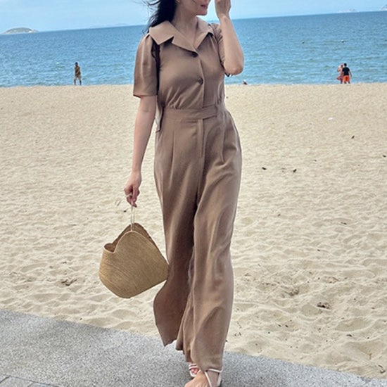 바이린샵 린컴퍼니 라인어디션 여성 여름 점프수트 코디 패밀리세일 임직원 추천인코드 네이버 블로그