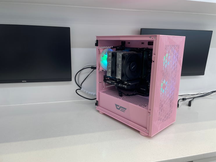 러블리한 DLM21 핑크케이스 조립 PC 출고 : 네이버 블로그