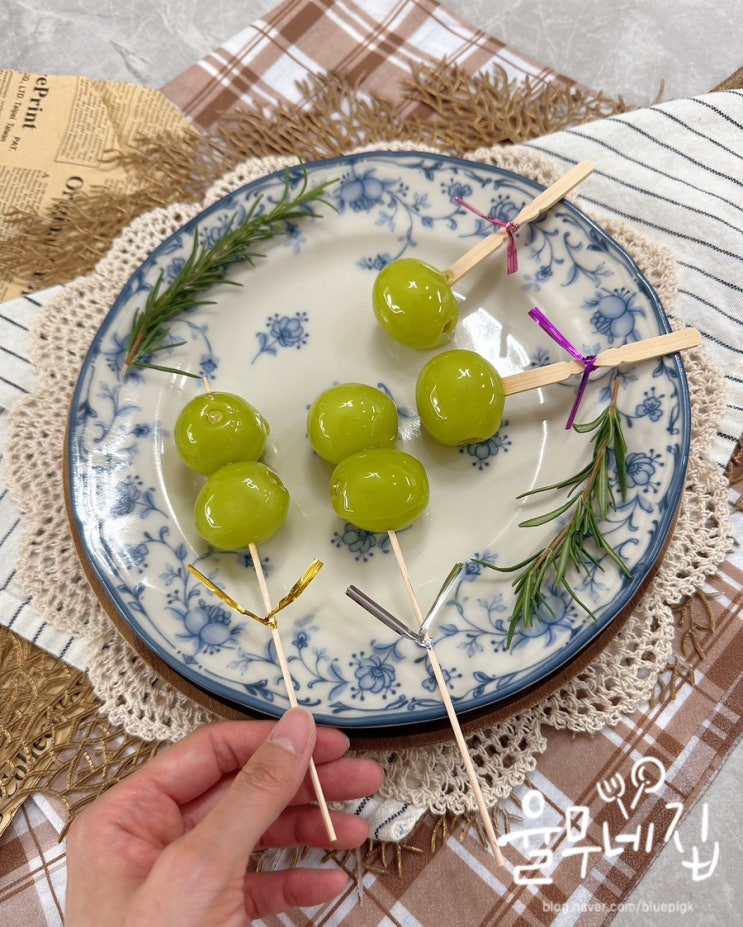 포도 탕후루 만드는법 전자레인지 탕후루 레시피 샤인머스켓 탕후루 만들기 네이버 블로그