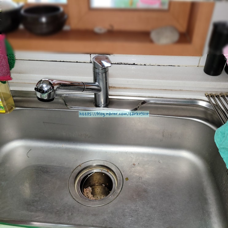 광산구 운남동 주방 수도꼭지 물샘누수수전에서 물이 새요떨어져요 삼성아파트 부엌 싱크대 원홀수전 교체 설치 시공 설비