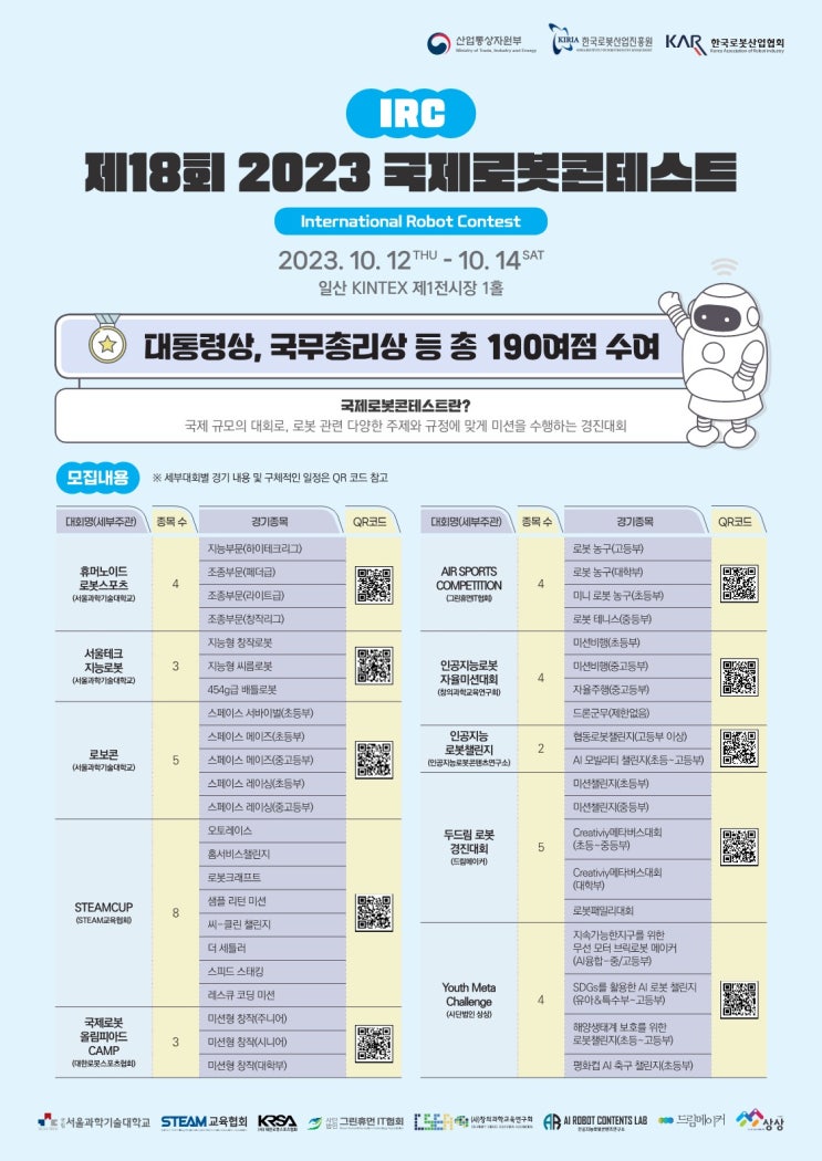 검단코딩 코딩하루 인천검단센터 제 18회 2023 국제로봇콘테스트 유스 메타 챌린지 네이버 블로그