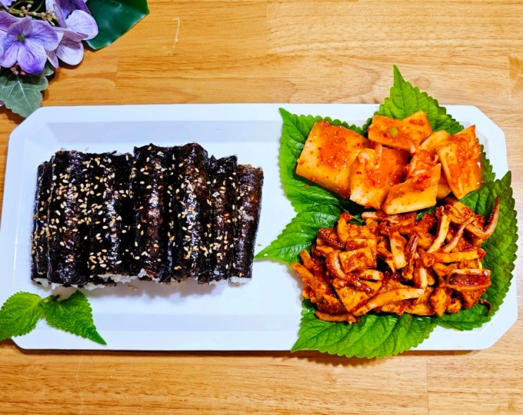 충무김밥 만드는법 백종원충무김밥 레시피 충무김밥 오징어무침 무김치 충무할매김밥 만들기 네이버 블로그