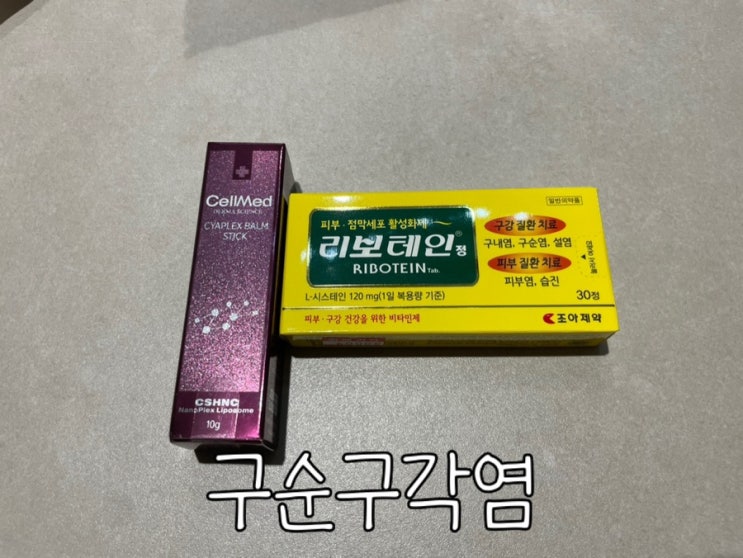 임산부 입술찢어짐 이유 구순구각염 연고 리보테인 구내염약 셀메드 밤스틱 네이버 블로그