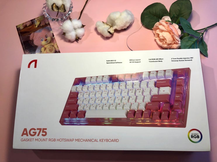 게이밍키보드추천 RGB LED 예쁘고 기능 좋은 앱코(ABKO) AG75 : 네이버 블로그