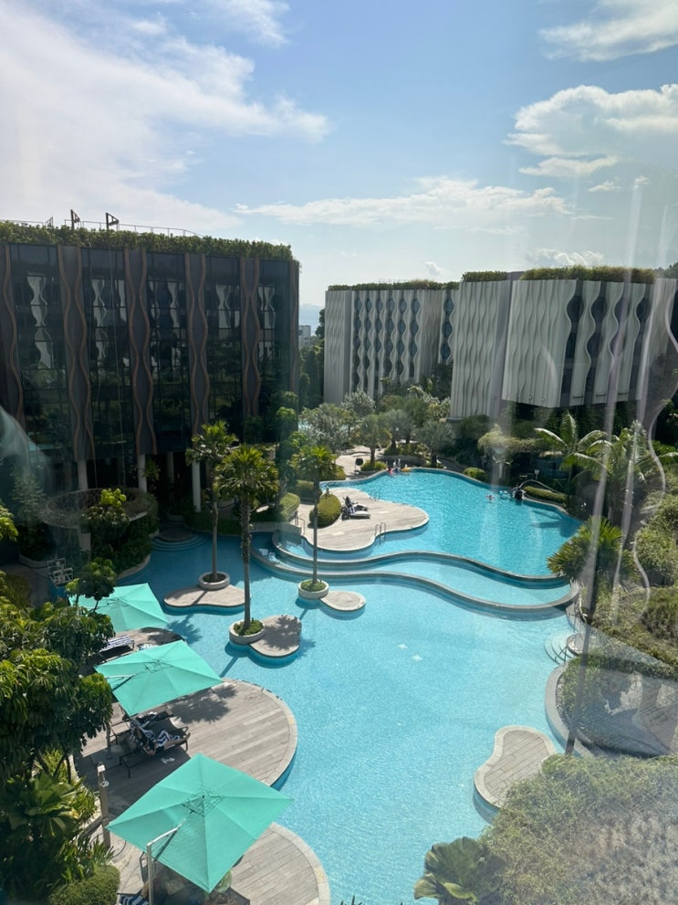 [여행]싱가포르 센토사섬 숙소 추천- 빌리지 호텔 센토사(village hotel sentosa)/더블룸/얼리체크인/수영장 ...