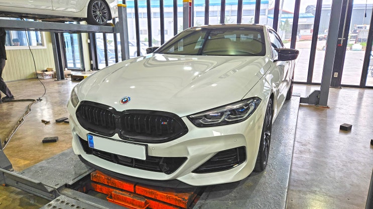 BMW G15 M850i 배기 튜닝 준비엘 브릴란테 인증 듀얼 가변 머플러 및 보펜 모듈 작업기. : 네이버 블로그