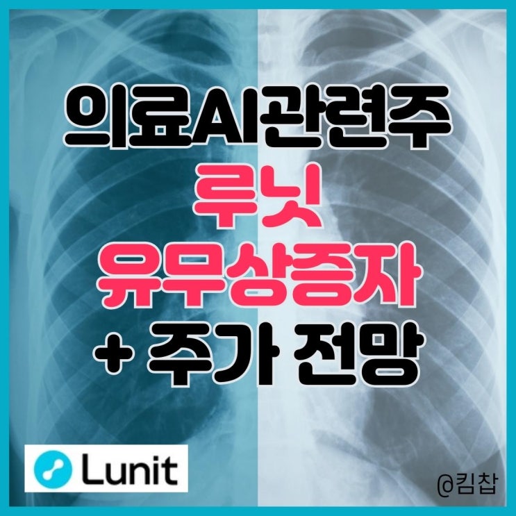 의료 Ai 관련주 루닛 유상증자 후 무상증자 일정과 주가 전망 네이버 블로그