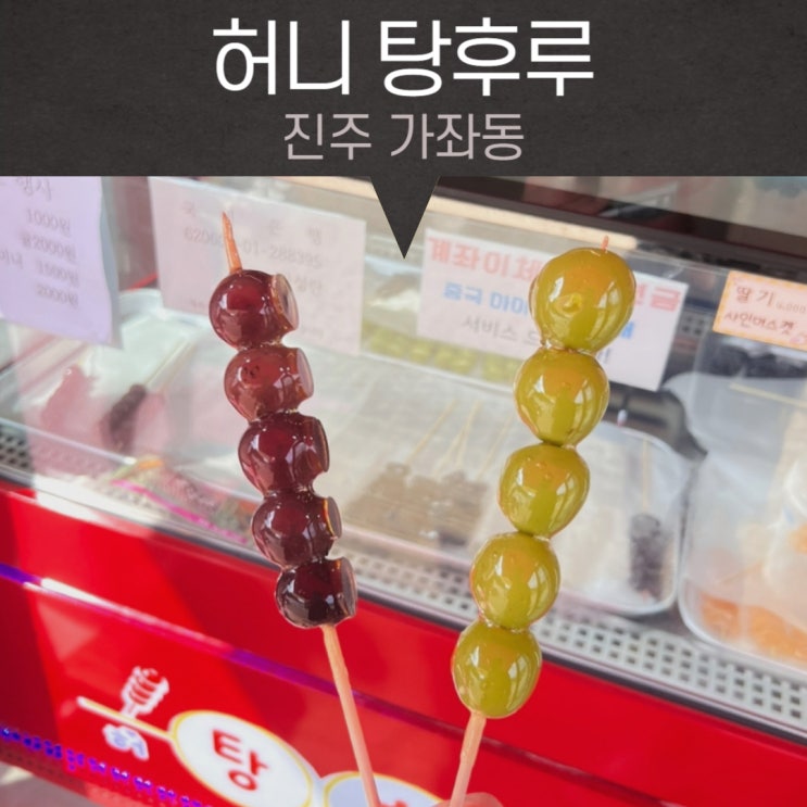 진주 경상대학교 허니탕후루 가좌동 탕후루 맛집 개학 축하 이벤트 세일 정보 네이버 블로그
