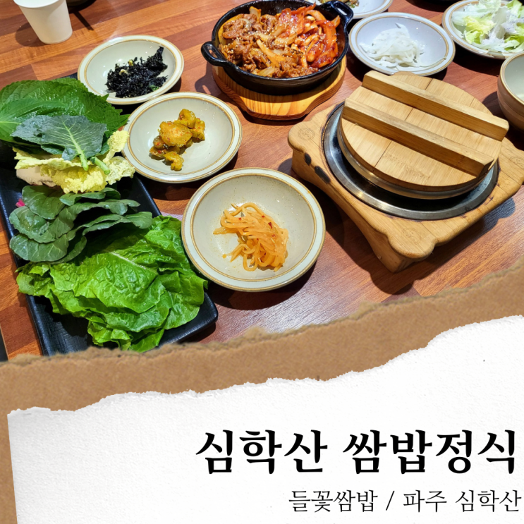 파주 심학산 들꽃쌈밥 심학산 쌈밥 맛집 파주 프리미엄아울렛 맛집 네이버 블로그
