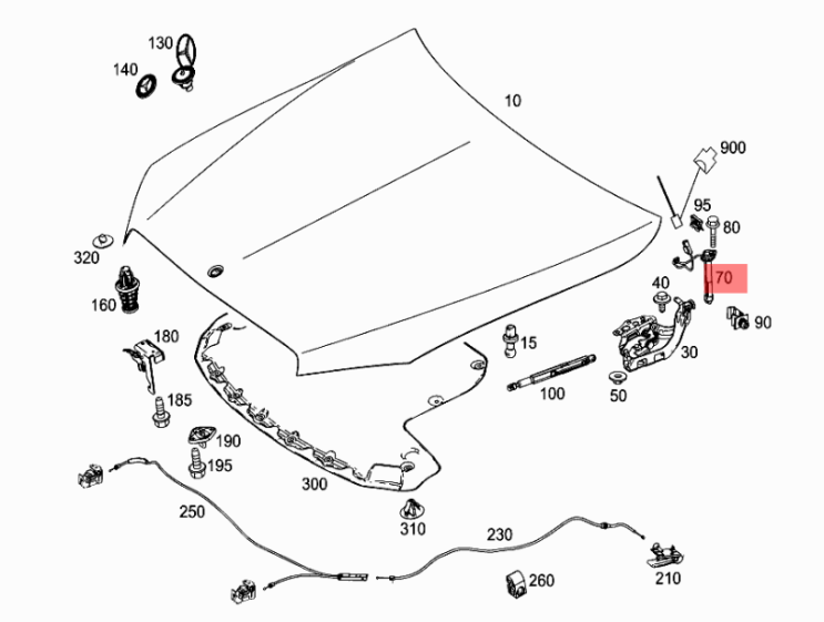 BENZ C200 액츄에이터-후드, 본넷 액츄에이터 2059060002 : 네이버 블로그