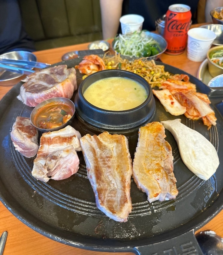 포항 효자 고기집 두툼하고 맛있는 목살 삼겹살이 있는 곳 효자동 솥뚜껑 네이버 블로그