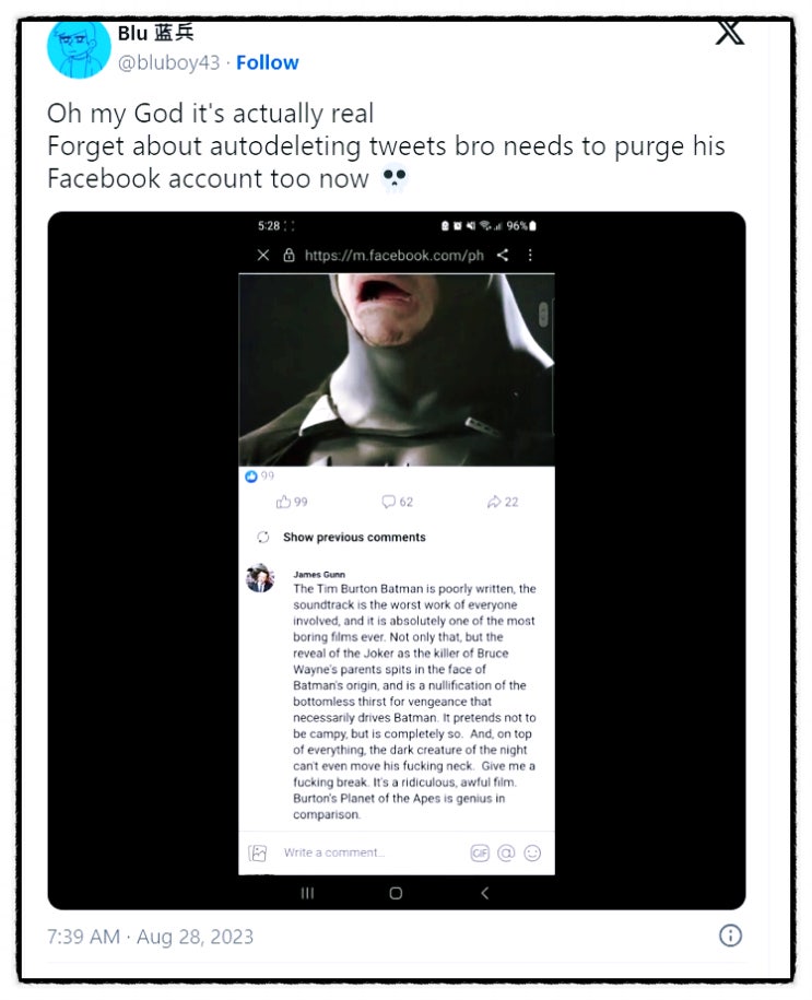 DC 영화 팀버튼 배트맨을 제임스 건 감독은 좋아하지 않는다? : 네이버 블로그